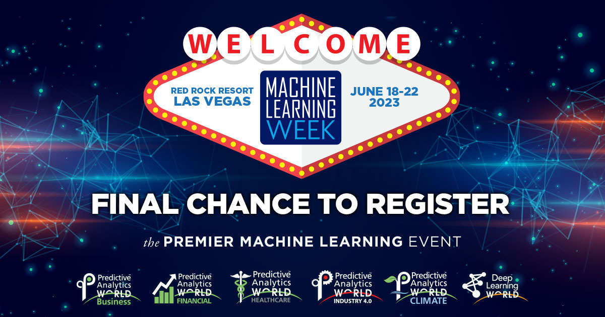 ⏰ Last chance to join us at Machine Learning Week 2023